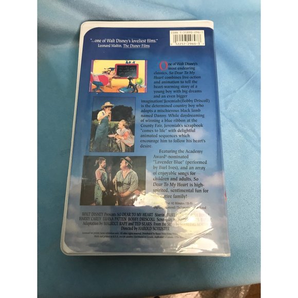 Disney | Other | So Dear To My Heart Vhs Clamshell 992 | Poshmark